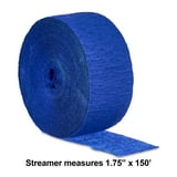 Blue Paper Party Streamer, 150' by Way To Celebrate - Walmart.com
