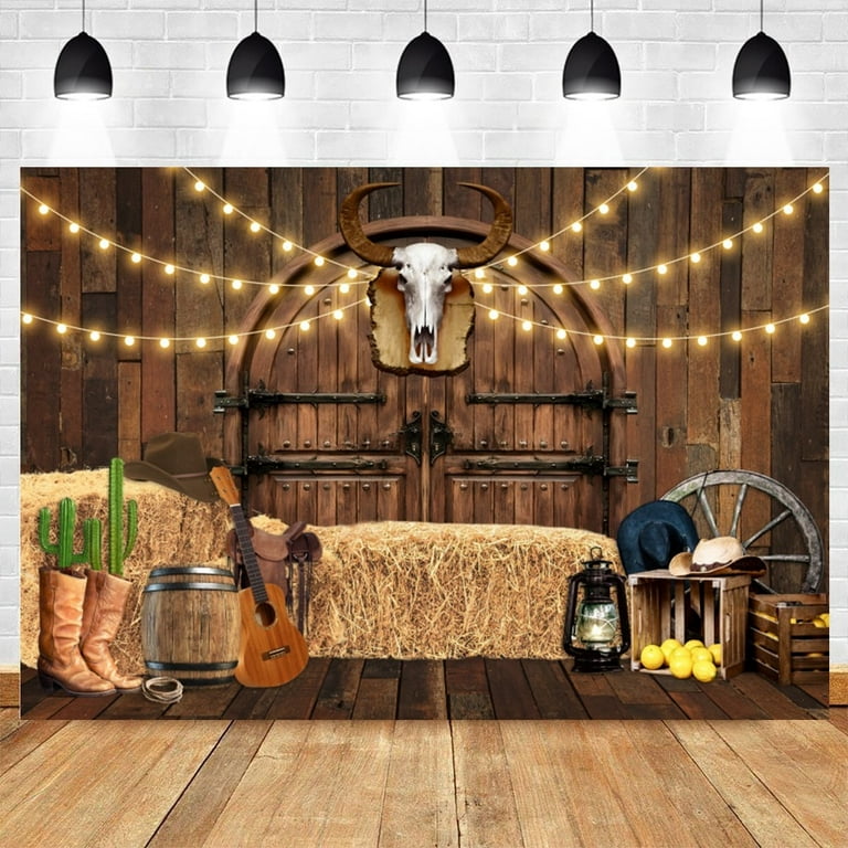 Cowboy Saloon Backdrop