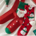 Dqrpseetb Warm Christmas Fashion Windproof Printing Mid Tube Socks Long