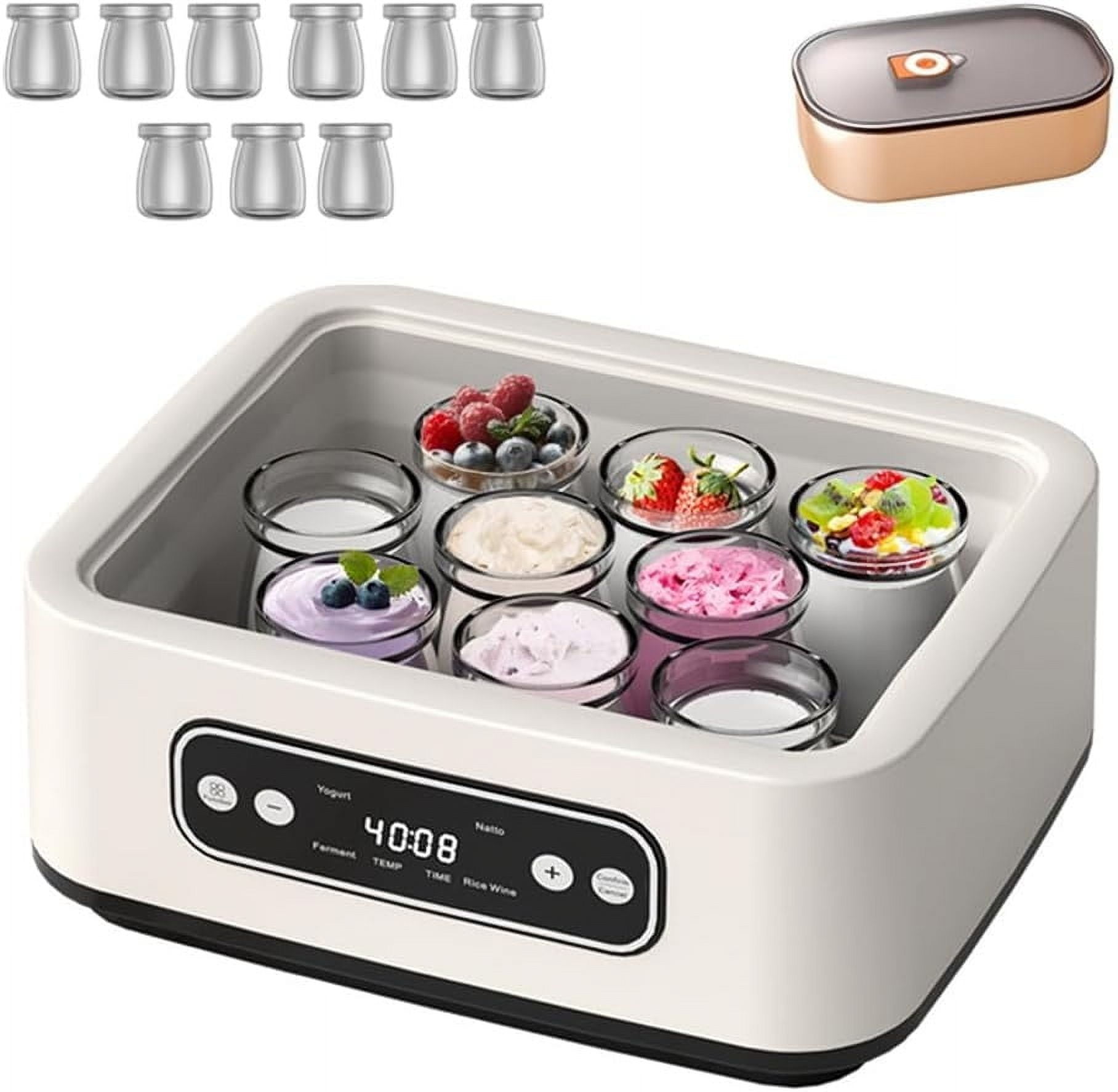 1.6L Yogurt Maker With Temperature Control And 8-12 Hours Control ...