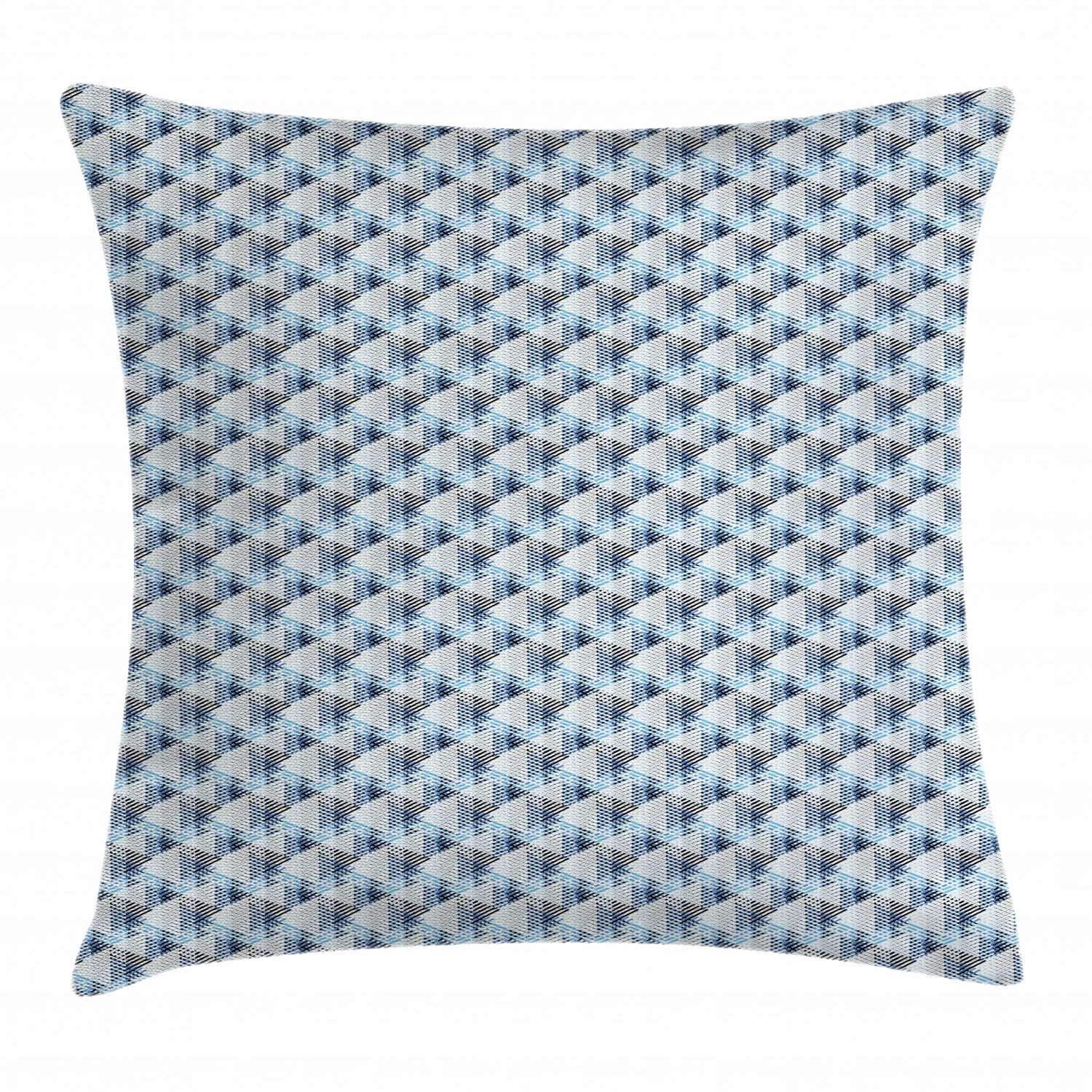Stripes Throw Pillow Cushion Cover, Eighties Style Line Arrangement ...