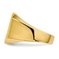 Solid 14k Yellow Gold Men's Engravable Signet Ring (15.6mm) - Size 10 ...
