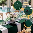 4 Pack Hunter Green Tablecloths 90 x 132 Inch for 6ft Rectangle Tables ...
