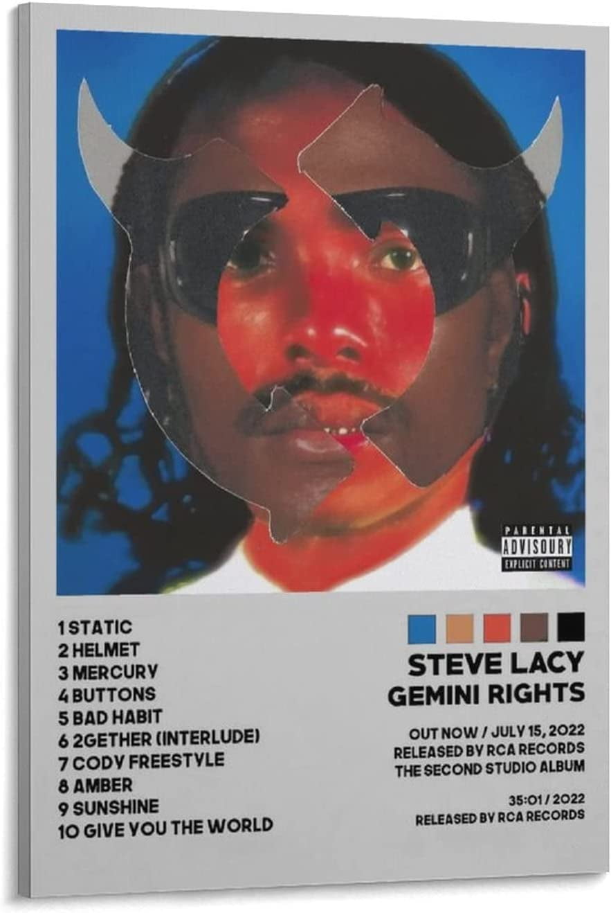 Steve Lacy - Gemini Rights Album Cover Poster Hd Canvas Prints Wall Art ...