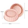 Charlotte Cake Pan Silicone, Nonstick, 8 inch Round Cake Molds for ...