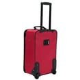 Rockland 2 Piece Carry Suitcase with Softside Wheels Fashion Upright ...