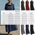 Axiiglly Women's Dresses Short Sleeve Round Neck Linen Dresses 2026 ...