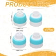 4 Pcs Piping Tip Coupler, Plastic 3 and 1 Color Couplers Icing Frosting ...