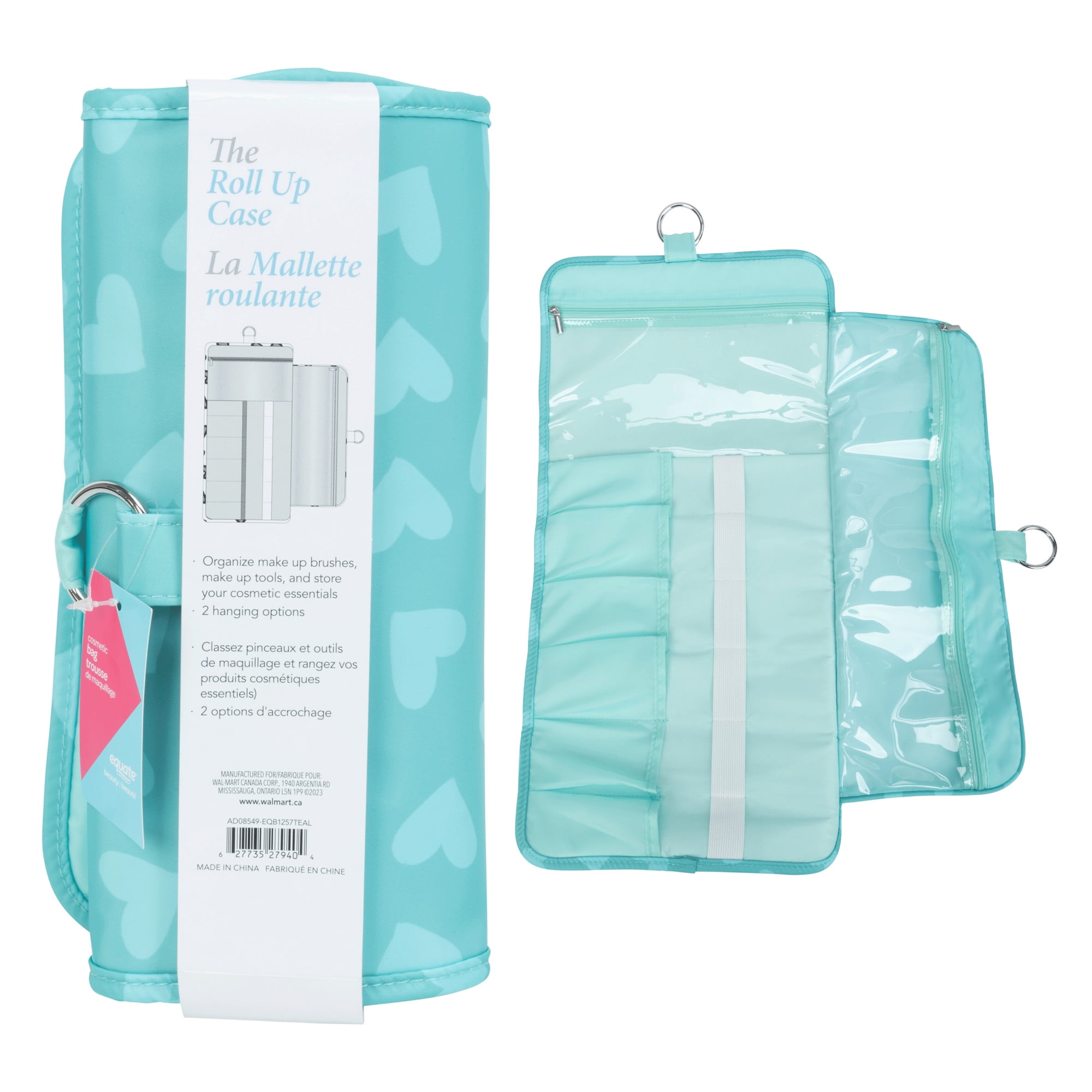 Click here for Equate Eqb - Cosmetic Bag - Roll Up Pouch Fun Hear... prices