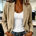 Blazers for Women Business Casual Plus Size Fashion Open Front Long ...