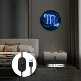 Zodiac Horoscope Sign - Scorpio Neon Signs for Wall Decor，Constellation ...