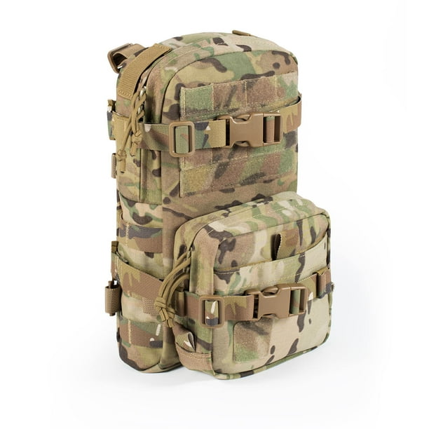 CLTAC Tactical Small MOLLE Hydration Pack Outdoor Water Bladder Carrier ...