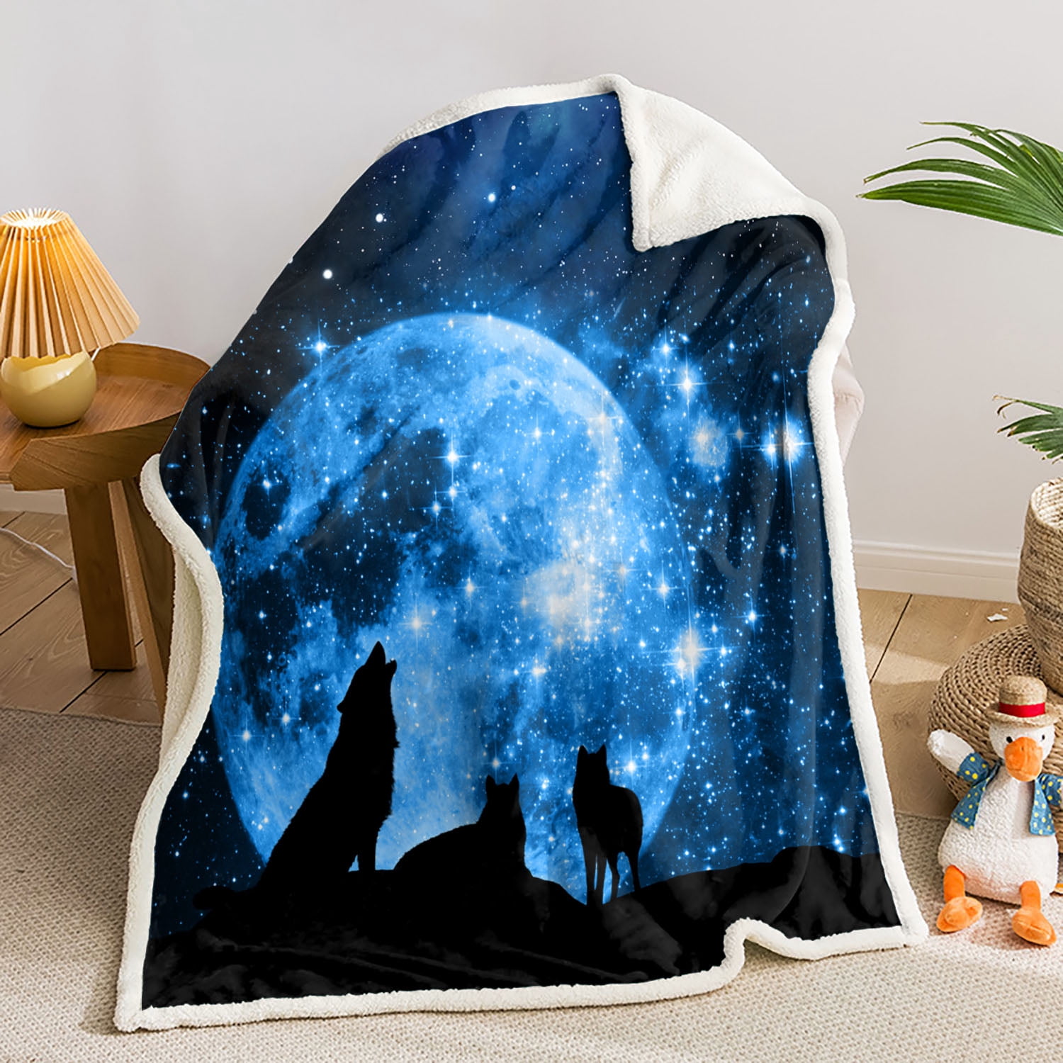 Hosima Lamb Wool Blanket With Various Cute Animal Patterns, Soft ...