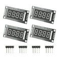 Big Sale 4 Sets Digital Tube Display Module Led 4 Digit 7 Segment 036in Tm1637 Drive Chip Red
