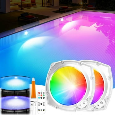 Carvin Star Bright Waterproof LED Pool Light with Remote for Above ...