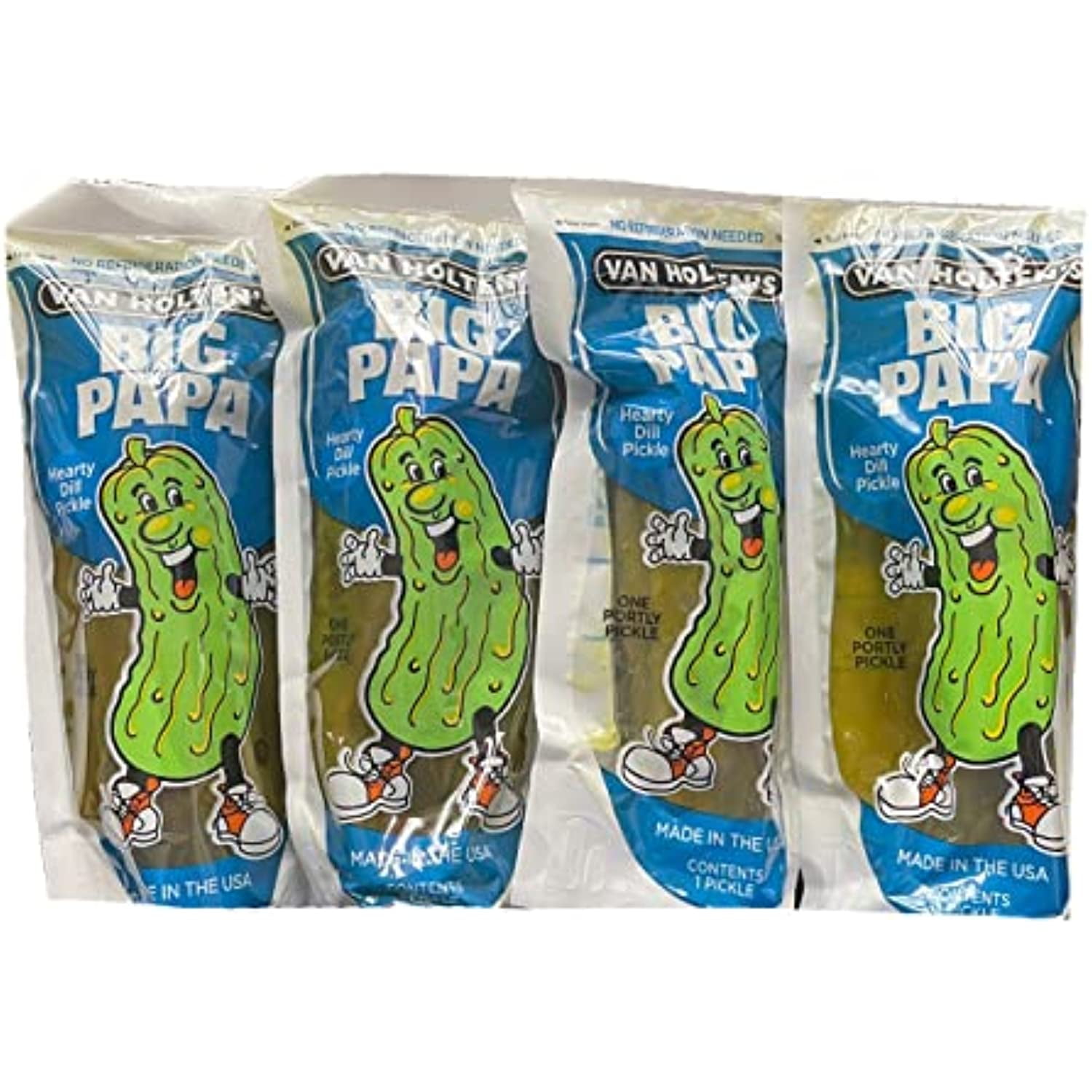 Buy Van Holtens Big Papa Pickles | Pack Of 4 Individual Large Pickles ...