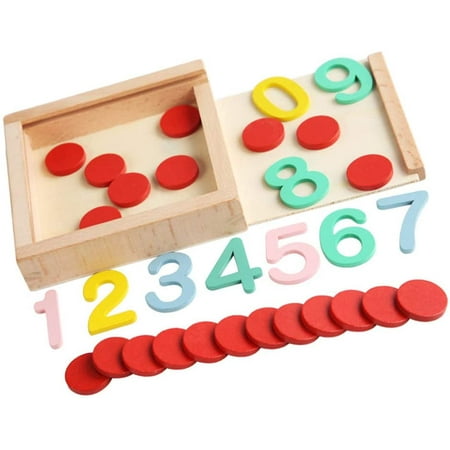 Number Learning Toys for Toddlers Wooden Learning Box Number Learning ...