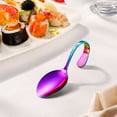 Curved Handle Serving Spoon, Stainless Steel Buffet Western Tableware ...