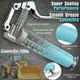 SHALL Mini Grease Gun, 3.52OZ Capacity, 3000PSI, Includes 2PCS 4-Jaw ...