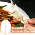 Crab Fork Stainless Steel Shellfish Lobster Cracker Versatile Smooth ...