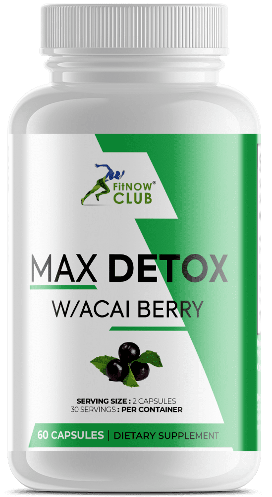 Max Detox Dietary Supplement with Acai Berry-1 Pack (60 Count ...