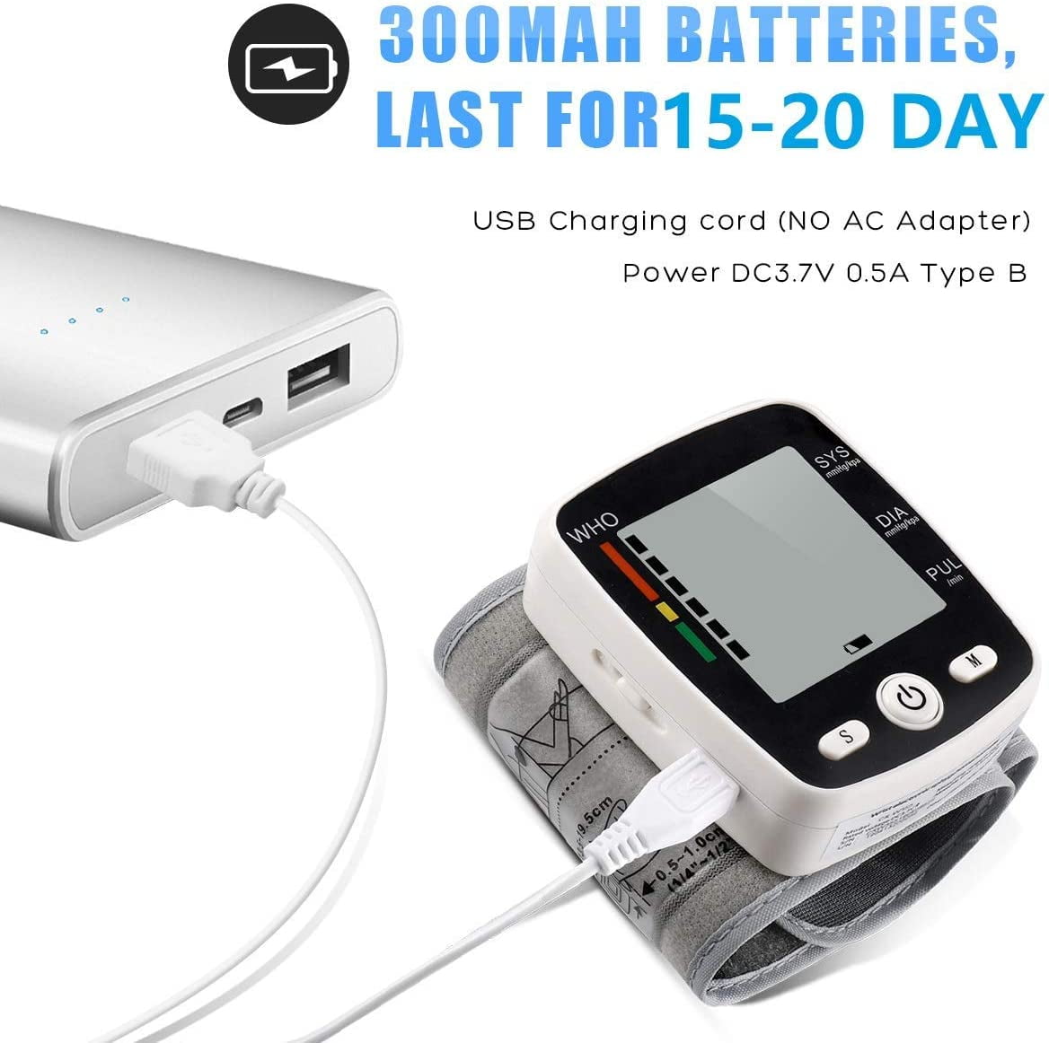 Lukka Blood Pressure Monitor, Wrist Blood Pressure Cuff Monitor with ...