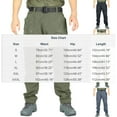 hotojiny Cargo Pants for Men Fashion Water Resistant Outdoor Hiking ...