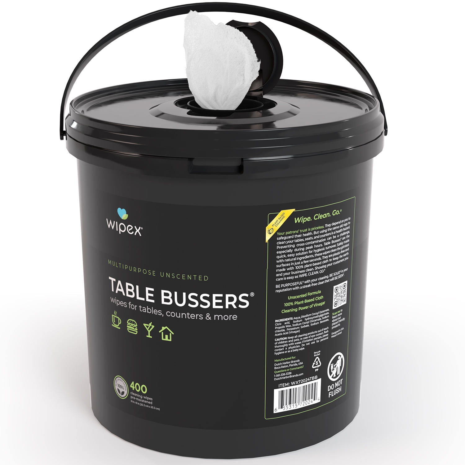 Wipex Table Bussers Natural Unscented Surface Cleaning Wipes, 400ct ...