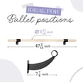 Yes4All Wall Mount Ballet Barre - Aluminum Construction - Walmart.com