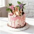 Aellinatey Simulation Rose Flower Cake Decoration Silk Artificial Rose ...