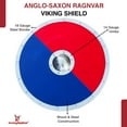 Armory Replicas Anglo-Saxon Ragnvar Viking Shield | 30" Red & Blue Wood ...