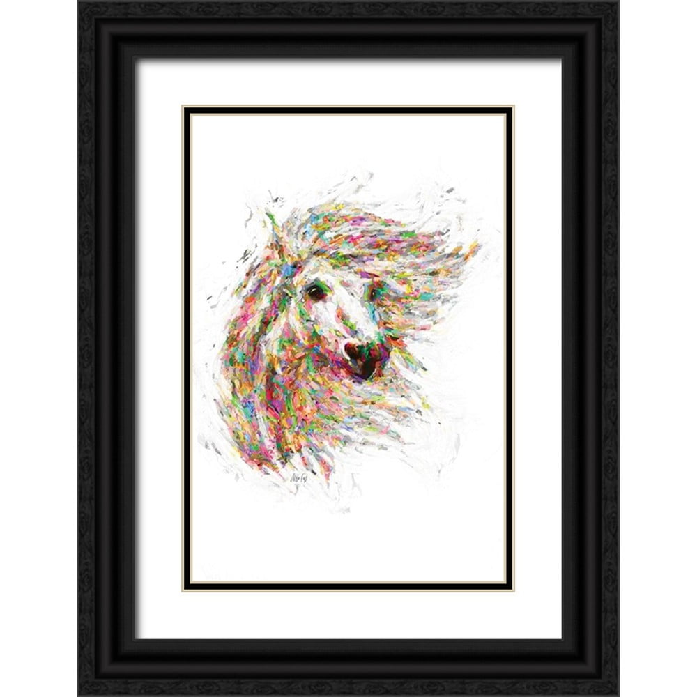 Fay, Mela 11x14 Black Ornate Wood Framed with Double Matting Museum Art ...