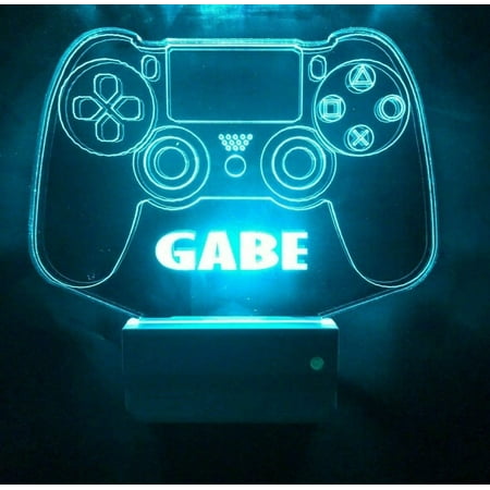 Video Game Console Controller Night Light Multi Color Personalized ...