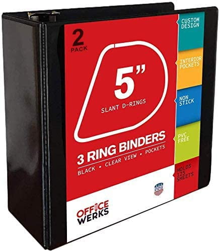 3 Ring Binder, Professional D Ring Binder, Presentation Folder 8.5 x 11 ...