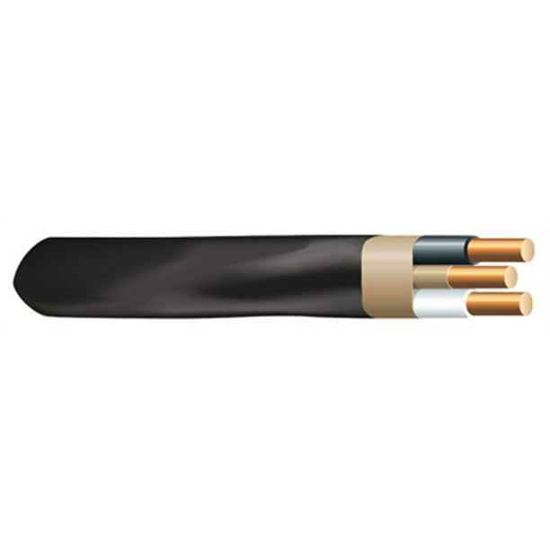 Non-Metallic Romex Sheathed Cable With Ground, Copper, 6/2, 125-Ft ...