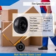 4.10/3.50-4" Flat Free Tire and Wheel, 10 Inch Solid Tire with 5/8 ...