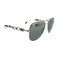 Michael Kors MK 1121 Metal Womens Aviator Sunglasses Silver 58mm Adult ...