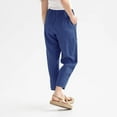 Cotton Linen Pants for Women Summer Casual Loose Fitted Solid Color ...