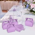 24 Pack Purple Paper Gable Boxes with Handles,Treat Goodie Party Favor ...