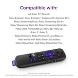 Roku Official Voice Remote for Smart Roku TVs, Players and Audio with ...