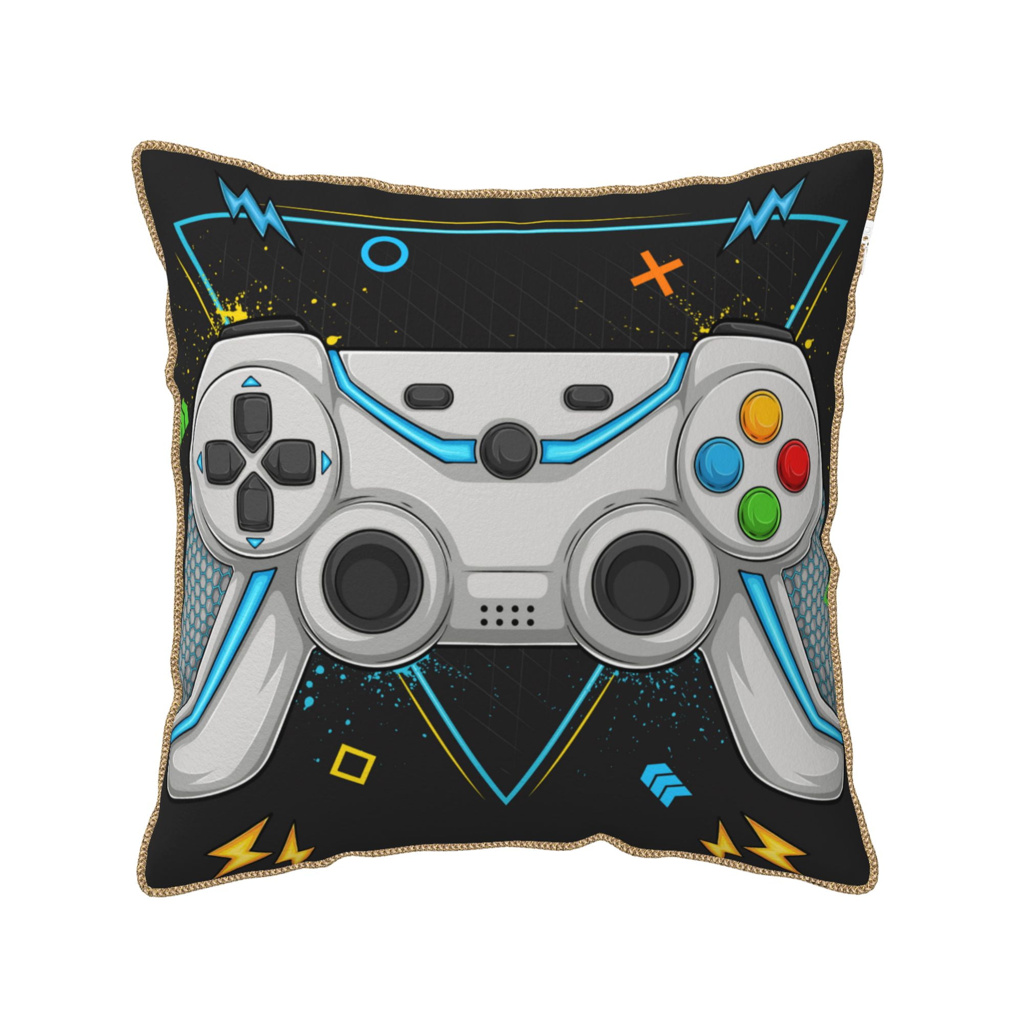 ZNDUO Fun Joystick Games Controller Throw Pillows, Throw Pillows for ...