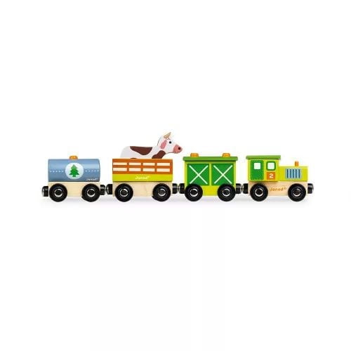 Click here for Janod - Farm Train Story Set - 5 Wooden Figurines... prices
