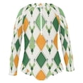 BZSMCE Swimwear Cute Simple St Patricks Checked Pattern For Long Sleeve ...