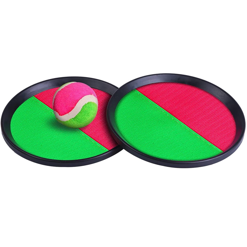 VIVEFOX Toss and Catch Game Set, Ball Tossing Game with 2 Mitts and 1 ...