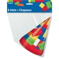 Unique Industries Assorted Colors Birthday Party Hats, 8 Count ...
