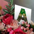 3drose, Glam Leopard and Four Leaf Clover Monogram Initial A, 12 ...