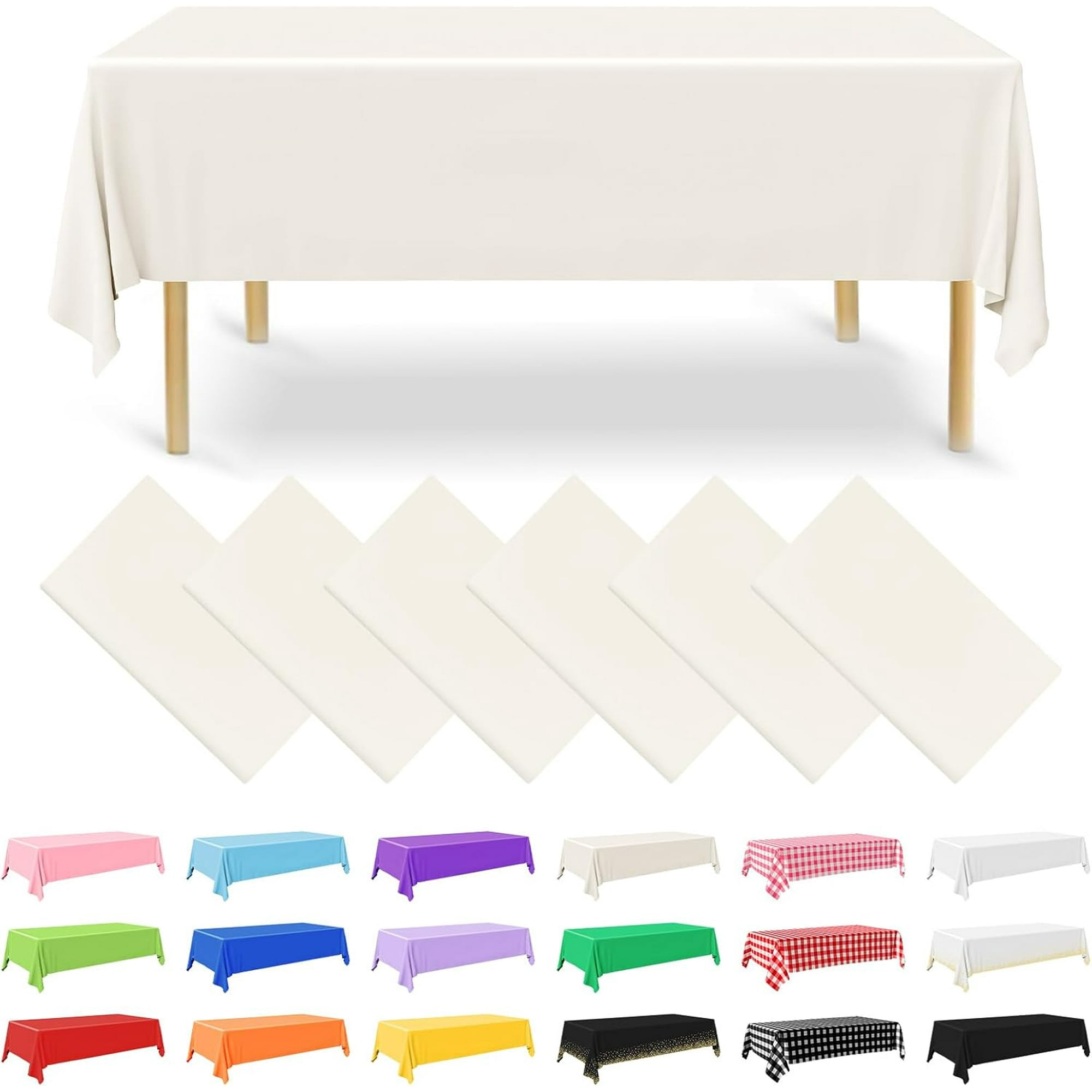 Click here for Unbranded 6 Pack Disposable Plastic Tablecloths 54... prices