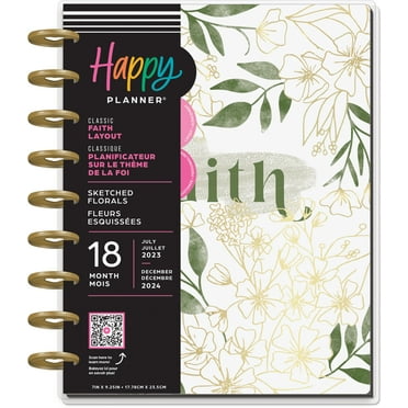 The Happy Planner, Classic 18 Month Planner, July 2022 - December 2023 ...