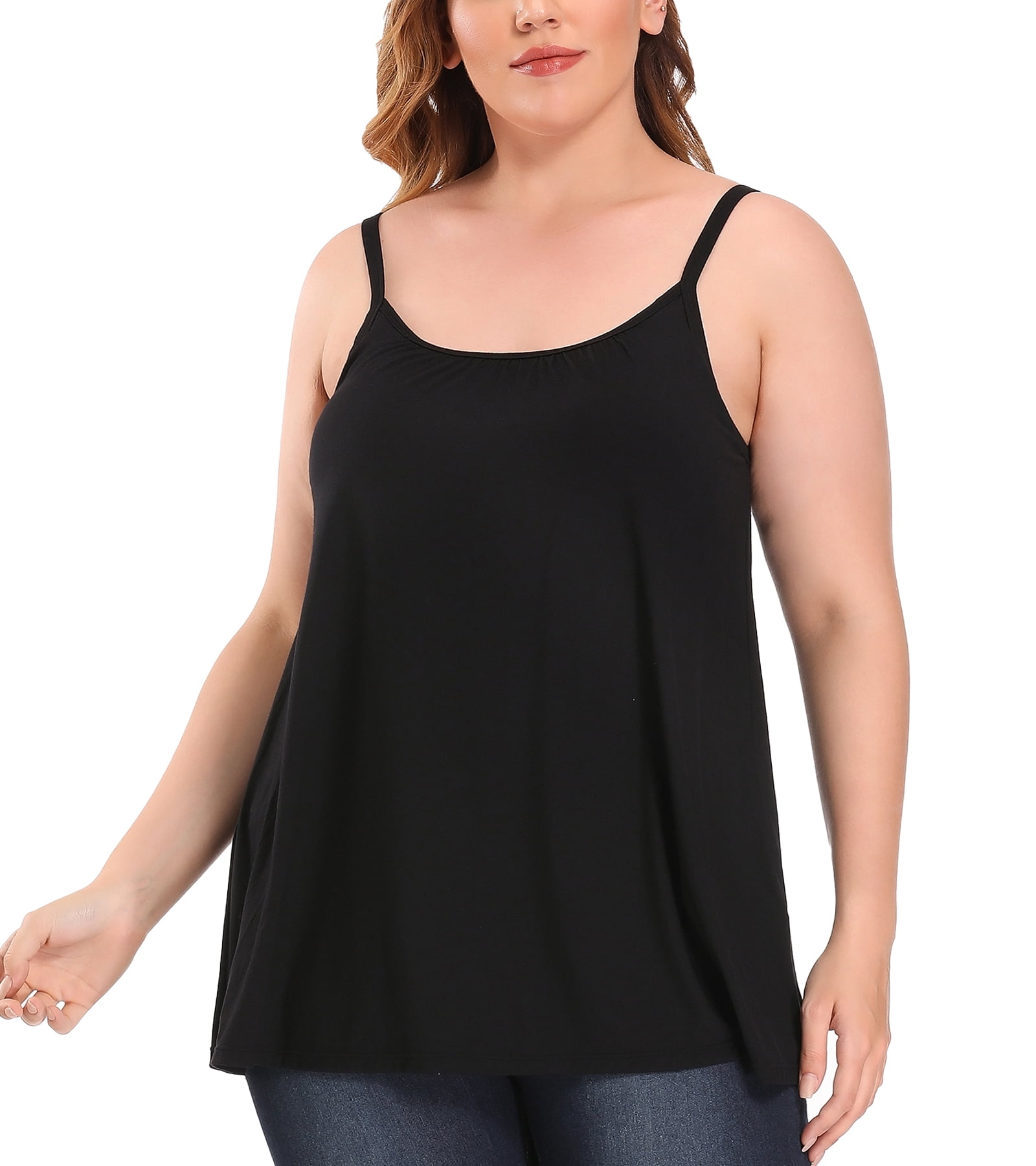 Anyfit Wear Women Tank Top with Built in Bra Flowly Relaxed Cami ...