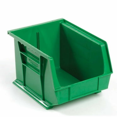 Plastic Stackable Bin 5-1/2 x 10-7/8 x 5, Green, Lot of 12 - Walmart.com